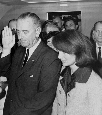 Lyndon Johnson Sworn In